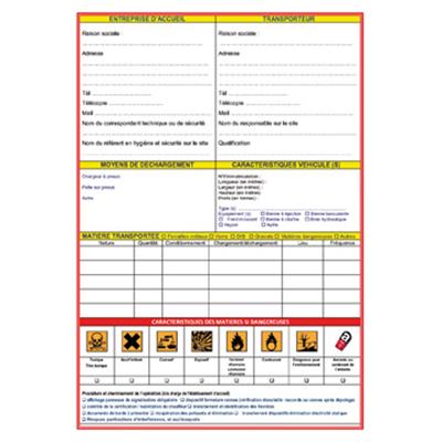 Protocole de sécurité chargement - déchargement