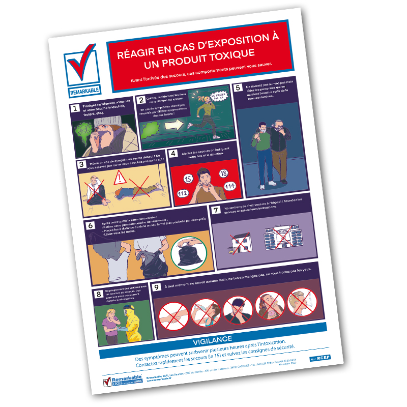 Réagir en cas d'exposition à un produit toxique